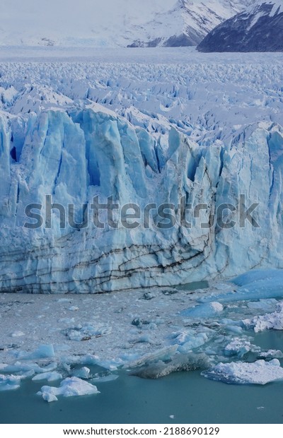 Ice Floating Front Glaciar Perito Moreno Stock Photo 2188690129 ...