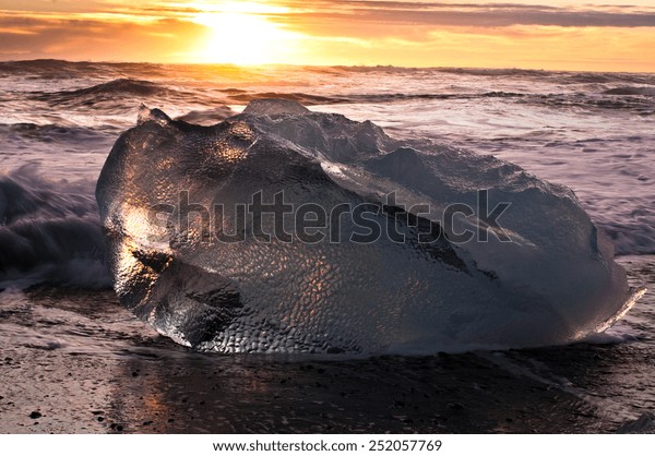 Ice On Beach Stock Photo 252057769 | Shutterstock