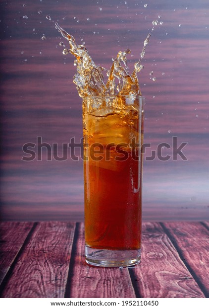 Iced Tea Splash Effect Stock Photo 1952110450 | Shutterstock