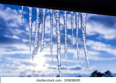 Icicle On Spring Eaves Stock Photo 190838090 | Shutterstock