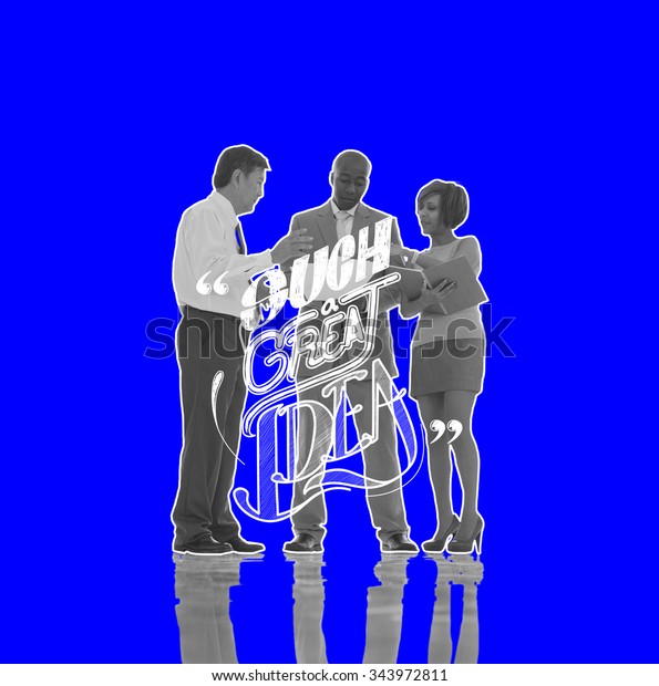 Idea Complement Brilliant Teamwork Motivation Concept Stock Photo ...
