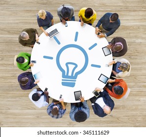 Ideas Concept Design Process Solution Light Stock Photo 345111629 ...