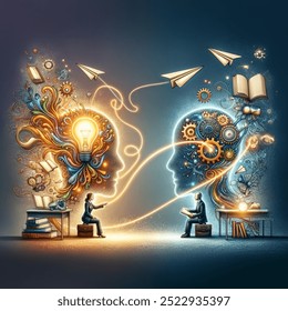 Illustration Idea Know How Learning Knowledge Imagen generada por IA ...
