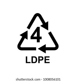 SYMBOL FOR LDPE 4 Logo Vector (.EPS) Free Download
