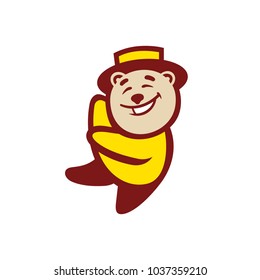 Dancing Bear Logo Vector (.SVG) Free Download