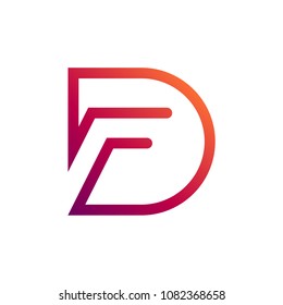 DF Logo Vector (.AI) Free Download