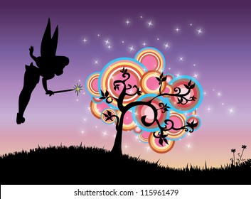 tinkerbell Logo Vector (.EPS) Free Download