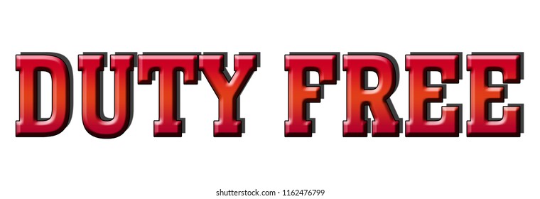 word duty free Logo Vector (.AI) Free Download