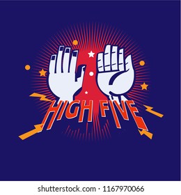 High Five Logo Vector (.AI) Free Download