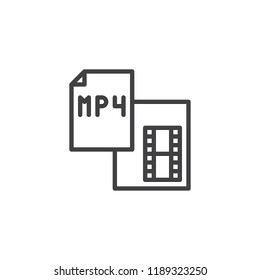 mp4 Video Logo Vector (.AI) Free Download
