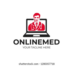 Doctor Computer Logo Vector (.EPS) Free Download