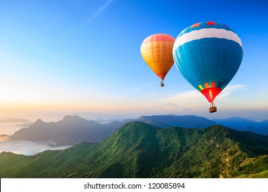 Kleurvolle Lugballon 4K plakpapier aflaai