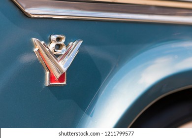 Ford V8 Logo Vector (.AI) Free Download
