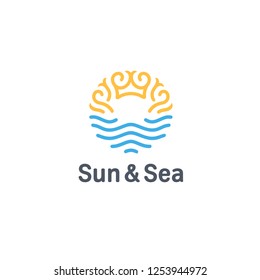 Blue Sea Logo Vector (.CDR) Free Download