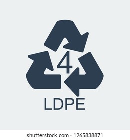 SYMBOL FOR LDPE 4 Logo Vector (.EPS) Free Download