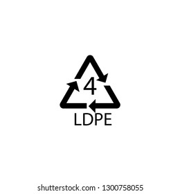SYMBOL FOR LDPE 4 Logo Vector (.EPS) Free Download