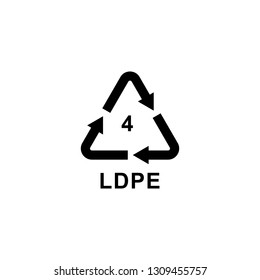 SYMBOL FOR LDPE 4 Logo Vector (.EPS) Free Download