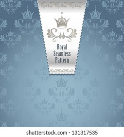 Blue crown Logo Vector (.EPS) Free Download