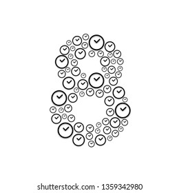 8 A Huit Logo Vector (.EPS) Free Download