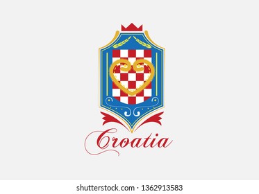 Croatia Coat Of Arms Logo Vector (.EPS) Free Download