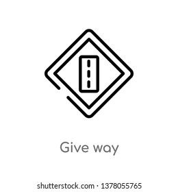 Give way Logo Vector (.EPS) Free Download