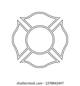 Blank Maltese Cross Template