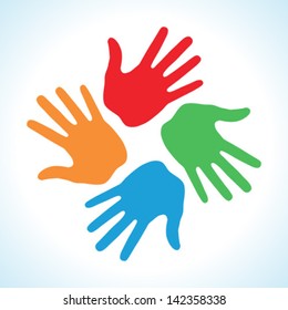 United Hands Logo Vector (.EPS) Free Download