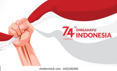Republic of Indonesia Flag Logo Vector (.EPS) Free Download