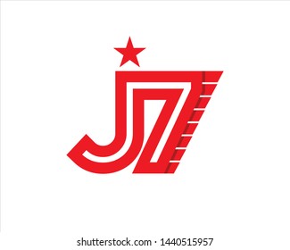 J7 Letter Logo Vector (.AI) Free Download