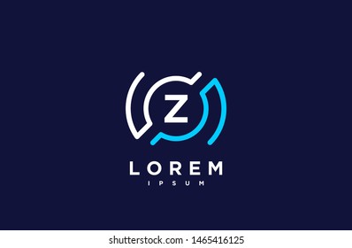 Network Web Z Letter Logo Vector (.AI) Free Download
