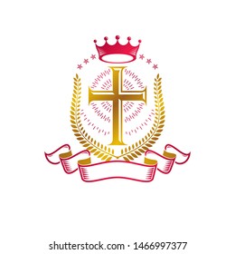 Golden Cross Logo Vector (.AI) Free Download