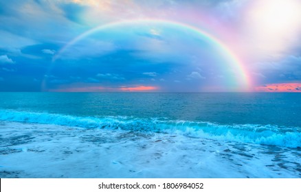 Rainbow Waves 2K wallpaper download