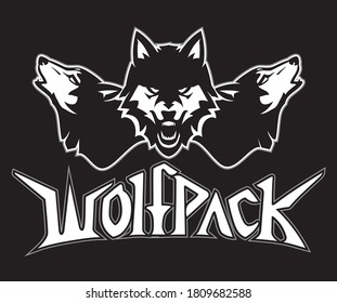Cool Wolf Pack Logos