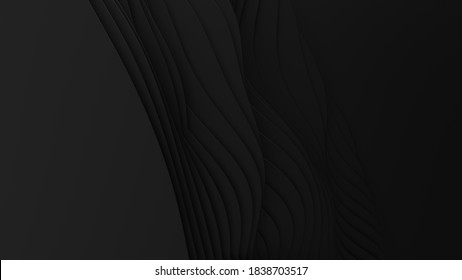 Abstract Landscape with Layered Hills and Geometric Sectioning premium ...