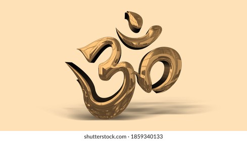 3d Aum Symbol