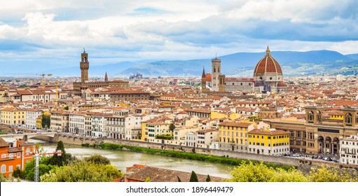 Piazzale Michelangelo Florence, Italy 4K wallpaper download
