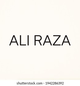 Ali Raza Name Wallpaper