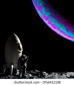 Looking Earth From Another Planet 4K wallpaper download
