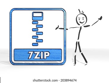 7zip Logo Vector (.AI) Free Download