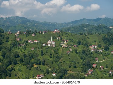 Scenic view of village Rize HD wallpaper download
