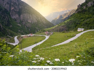 Scenic view of village Rize HD wallpaper download