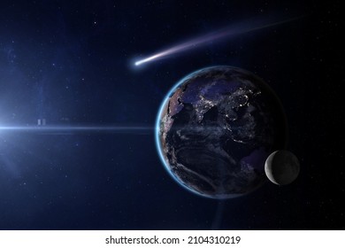 Cometa do Céu 4K baixar papel de parede