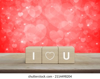 I Love You Letter blocks 4K wallpaper download