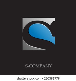 Blue Letter S Logo Vector (.EPS) Free Download
