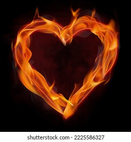 Hearts on fire artistic HD wallpaper download