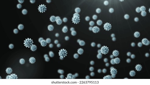 Virus Black background 2K wallpaper download