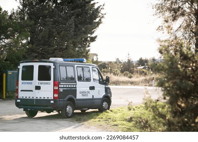 parked military van 2K wallpaper download