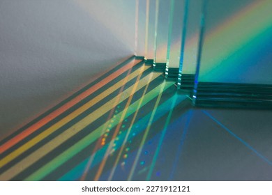 Flying glass prisms 4K wallpaper download