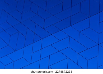 Geometric shapes blue background 2K wallpaper download