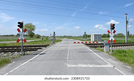 Level Crossing Road HD wallpaper download